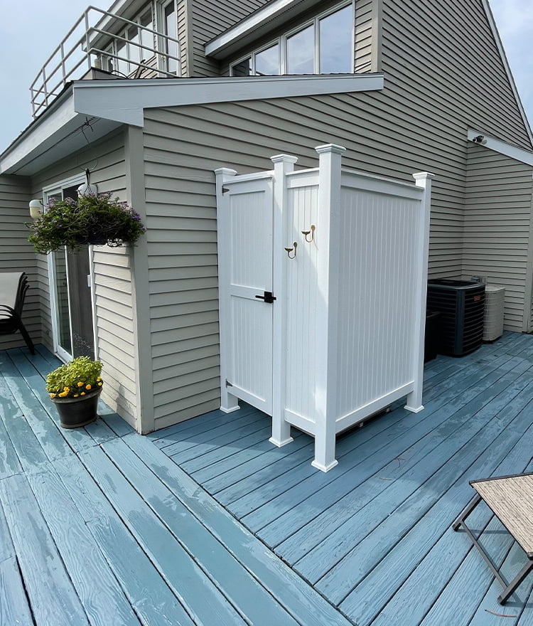 Outdoor Shower with Accessories | NJ - Cape Cod Outdoor Shower Kits