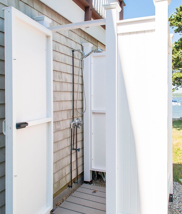 PVC Outdoor Shower | Mashpee, MA - Cape Cod Outdoor Shower Kits